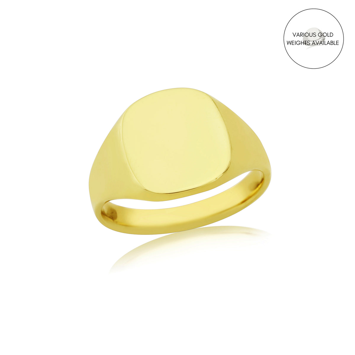 Gents Cushion Shaped Signet Ring — CentreJewellery